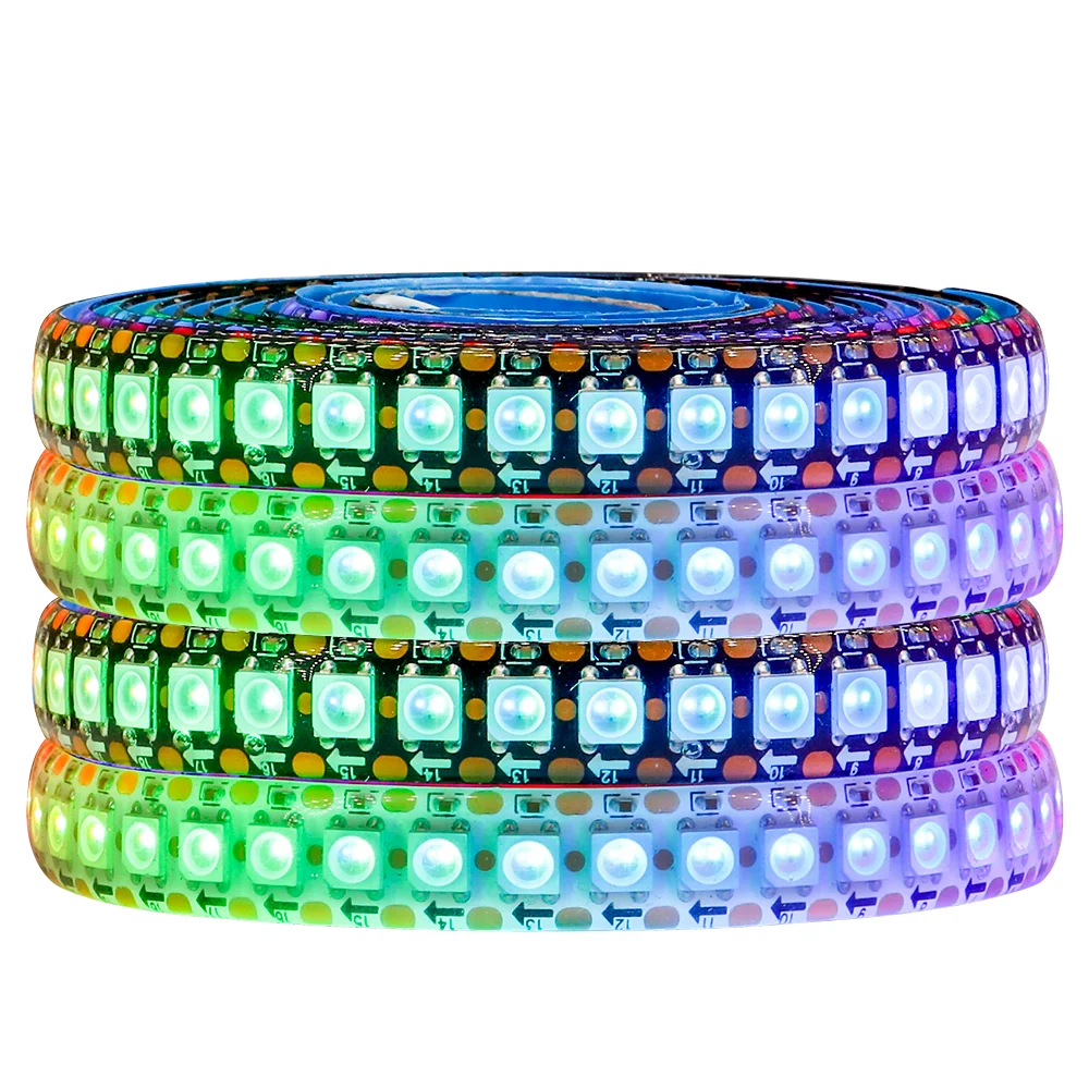 1-5M-144leds-m-WS2812B-WS2813-WS2815-tiras-de-Led-5050RGB-programable ...