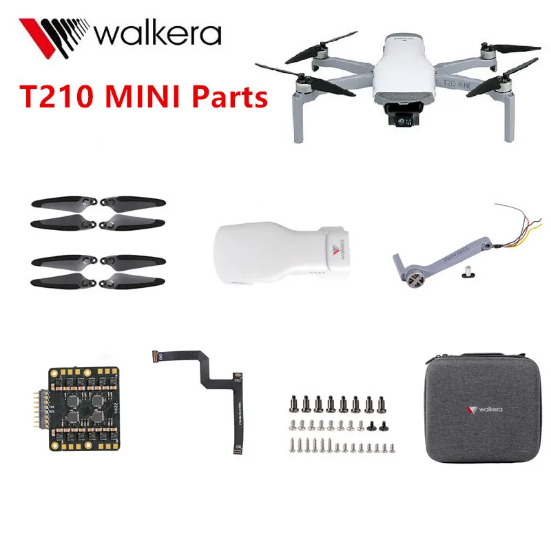 Walkera T210 Mini RC Drone Spare Parts Propeller Arm With Motor Body Shell ESC Gimbal Cable Main ...
