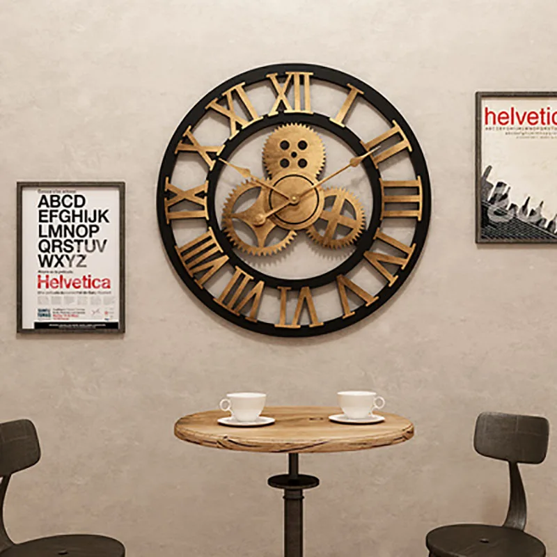 Reloj-de-pared-retro-creativo-reloj-de-pared-de-moda-engranaje ...