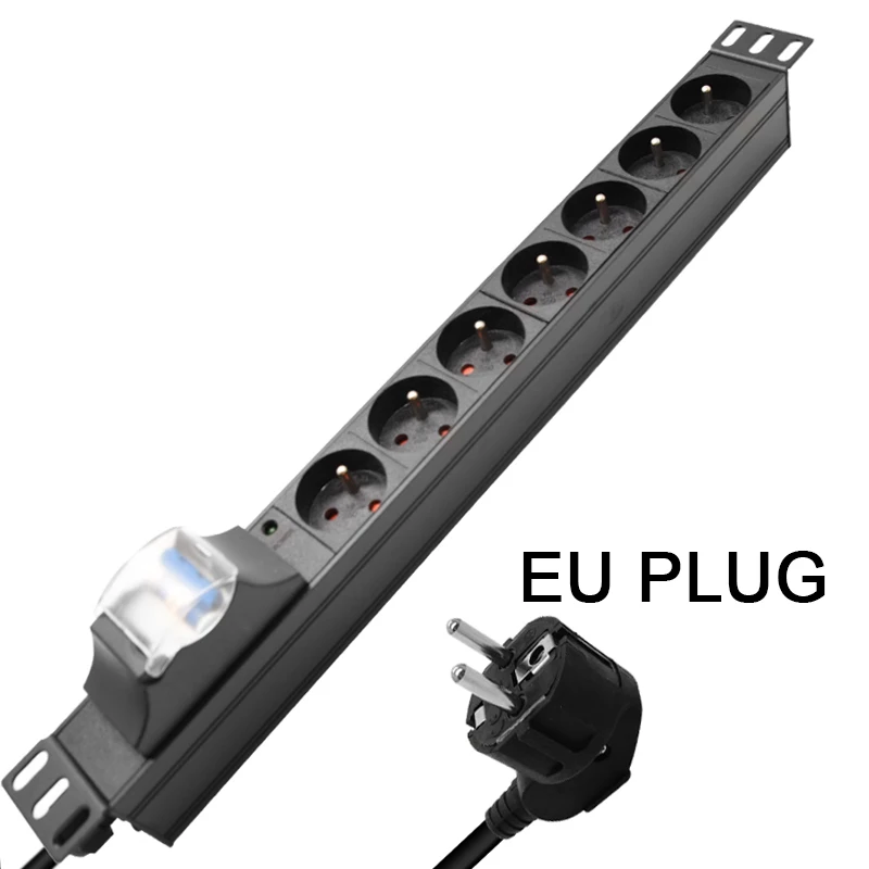 French-Power-Strip-4000W-32A-Air-Switch-7-8-Ways-Power-Socket-Extension ...