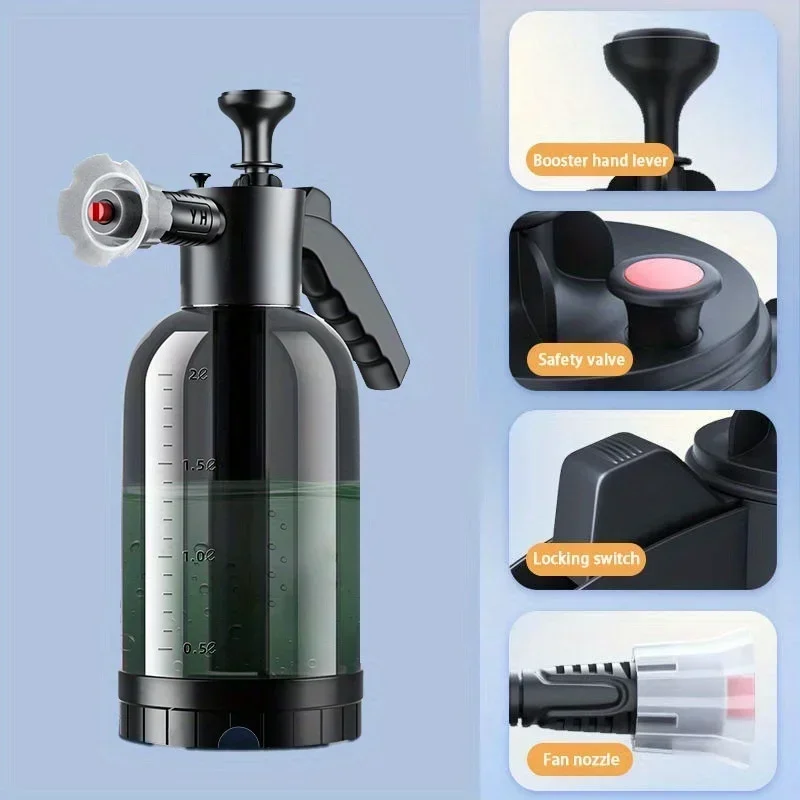 1pc Handheld Car Wash Sprayer 2L Multipurpose Water Spray Bottle For ...