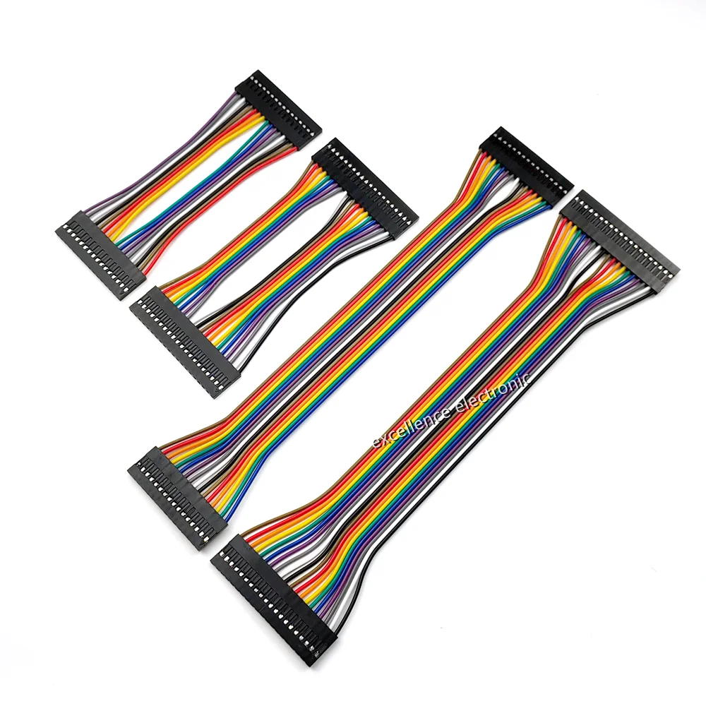 1Pcs 16/20Pin Dupont Line Female To Female Pitch 2.54mm 10/20/30cm ...