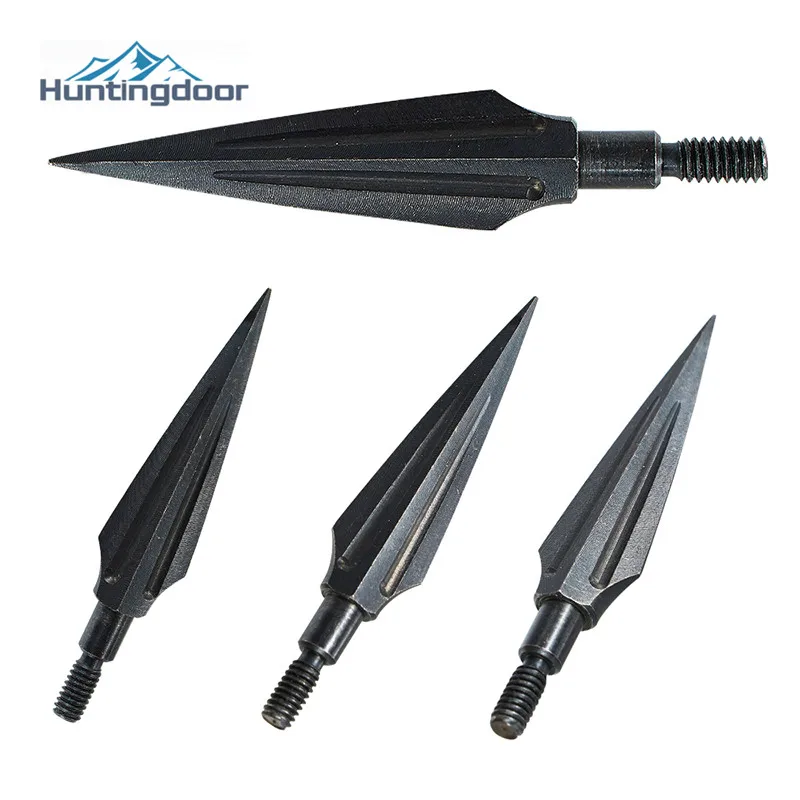 Hard Carbon Steel Arrowheads Sharp Hunting Broadheads Blood Trough ...