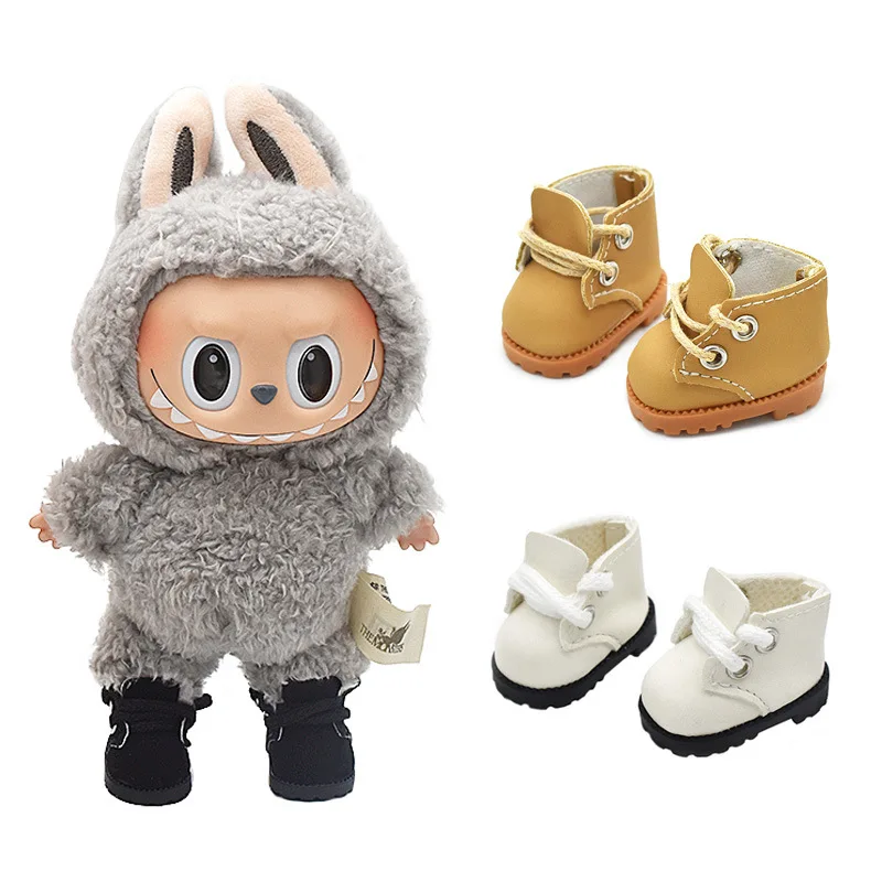 Mini 15cm/17cm Labubu Doll Shoes Martin Boots in Three Colors With ...