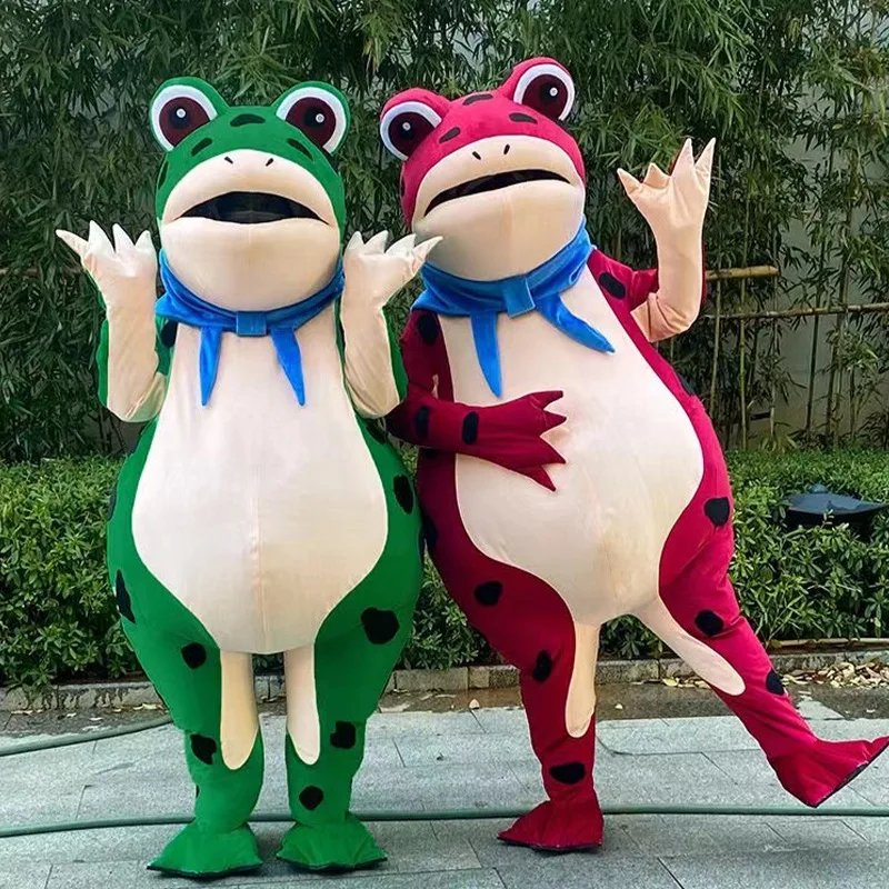 New Mascot Frog Cartoon Doll Costume Inflatable Adult Walking ...