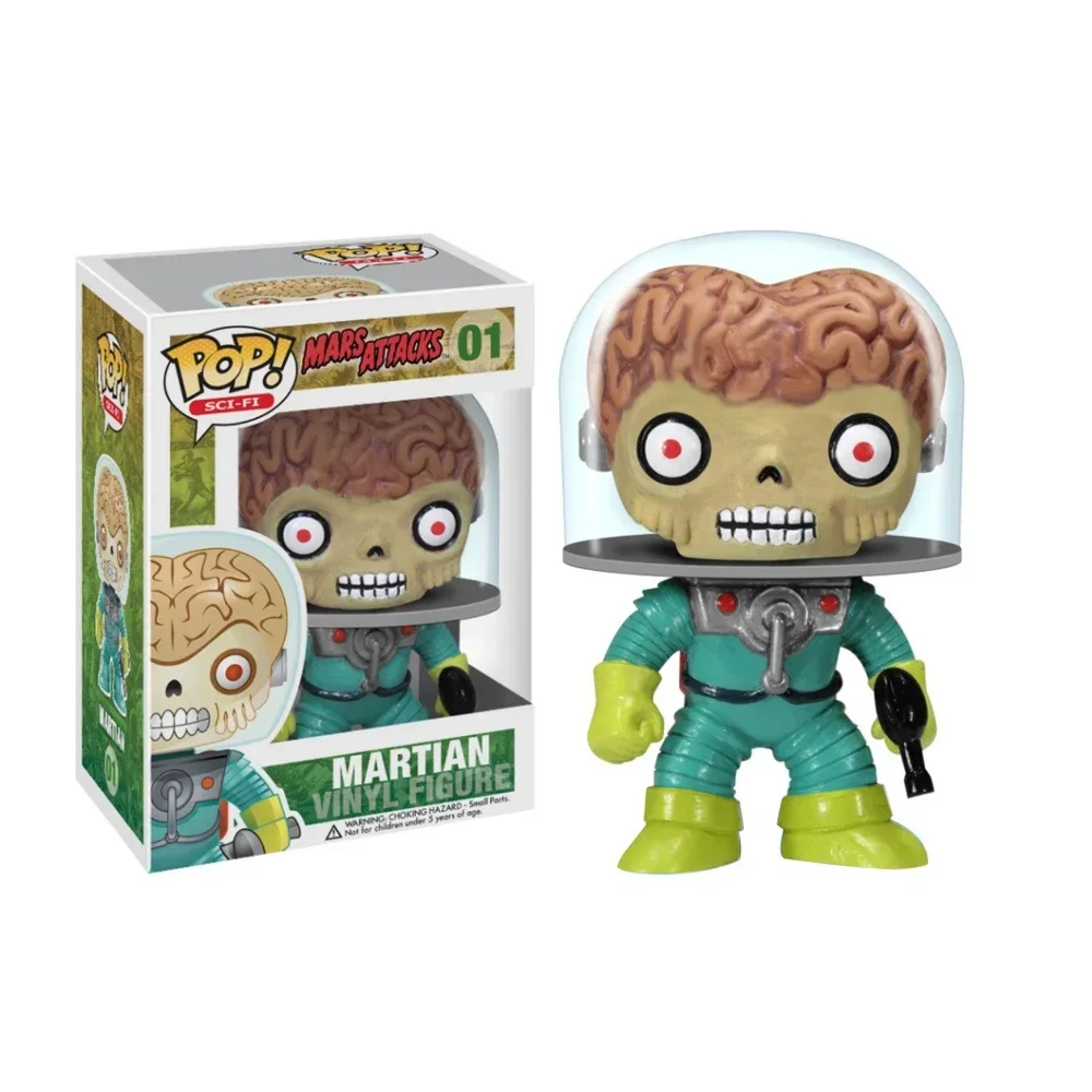 Funko Pop MARS ATTACKS MARTIAN 01# Vinyl Figure Doll 10cm Action & Toy ...