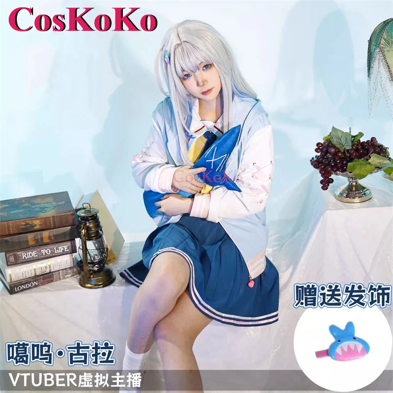 CosKoKo-Gawr-Gura-Cosplay-Anime-VTuber-Hololive-Costume-Sweet-Lovely ...