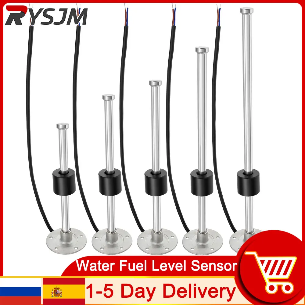 100mm ~ 1000mm Water Fuel Level Gauge Sensor 0~190 240~33 ohm Marine ...