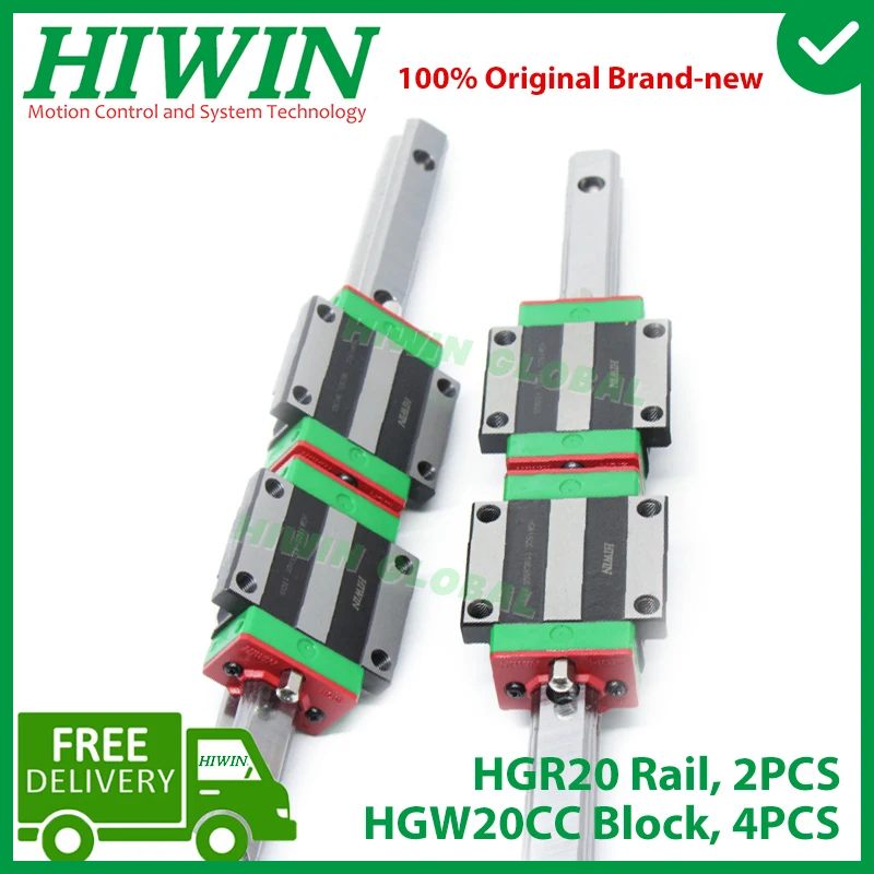 Original-HIWIN-Linear-Guide-HGR20-200-300-400-500-600-700-800-900-1000 ...