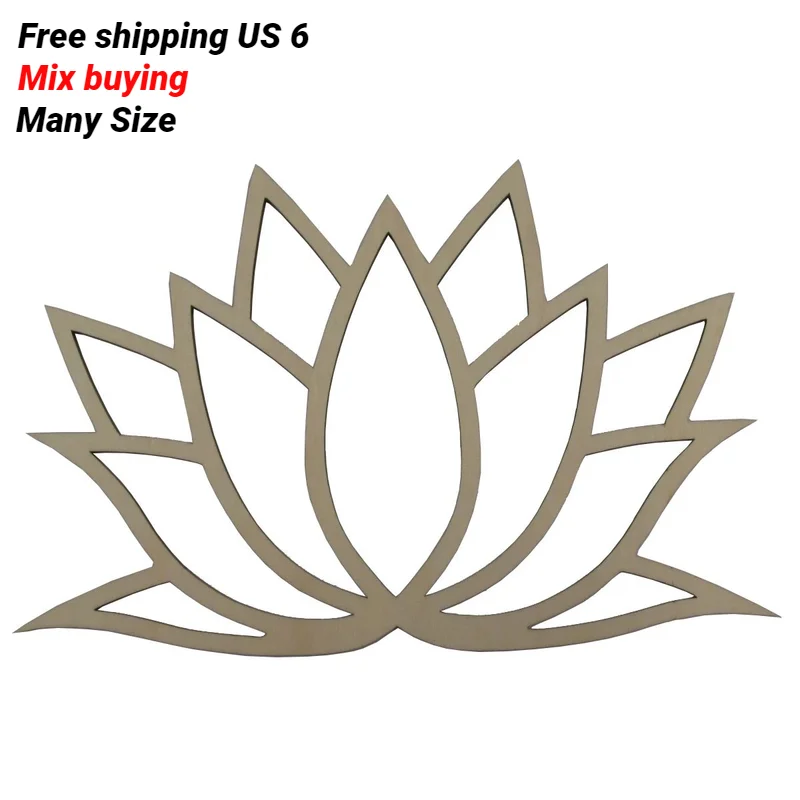 Lotus-Flower-Wooden-Shape-Unfinished-Blank-Wood-Cutout-Laser-Cut-Wall ...