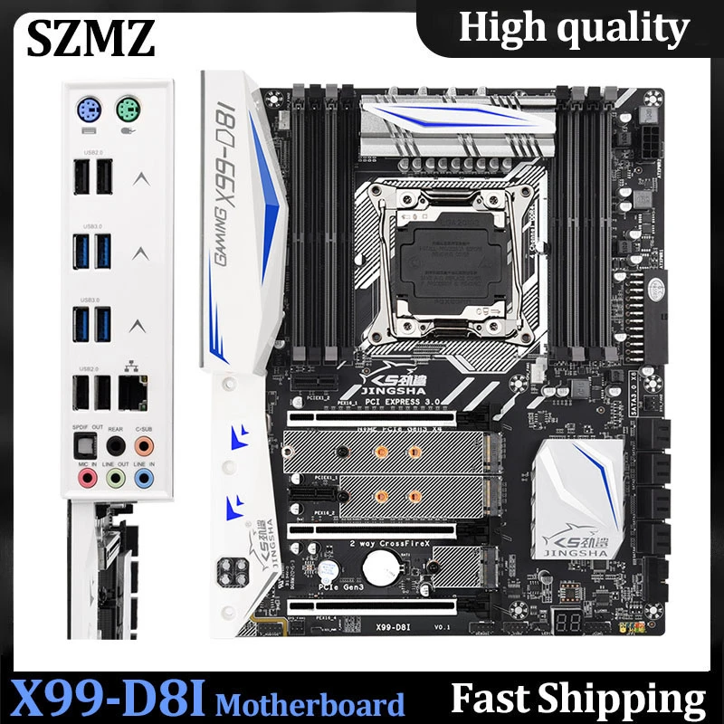 Original X99 D8I Gaming Motherboard X99 Chip Suporte LGA2011 3 E5 V3 ...