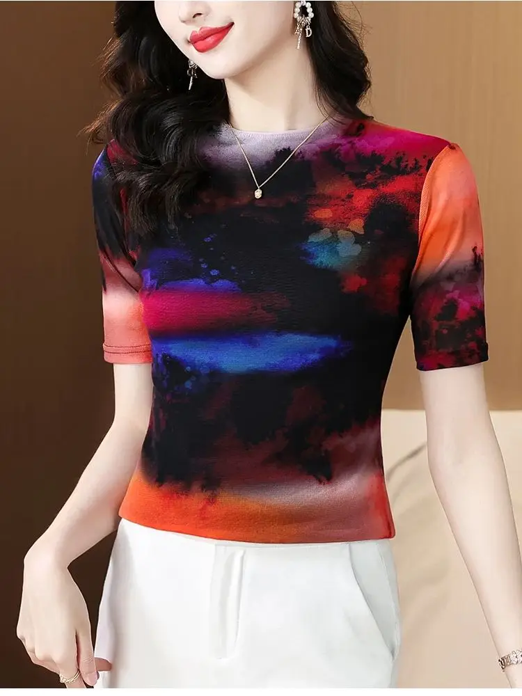 Spring-Summer-Summer-T-Shirt-Women-Short-Sleeves-Tee-Shirt-High ...