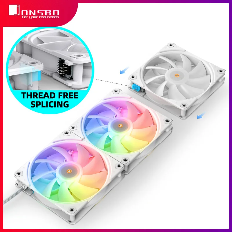 Jonsbo-ZF-120W-ARGB-Magia-Building-Block-Caso-Fan-120mm-Material-Sem ...