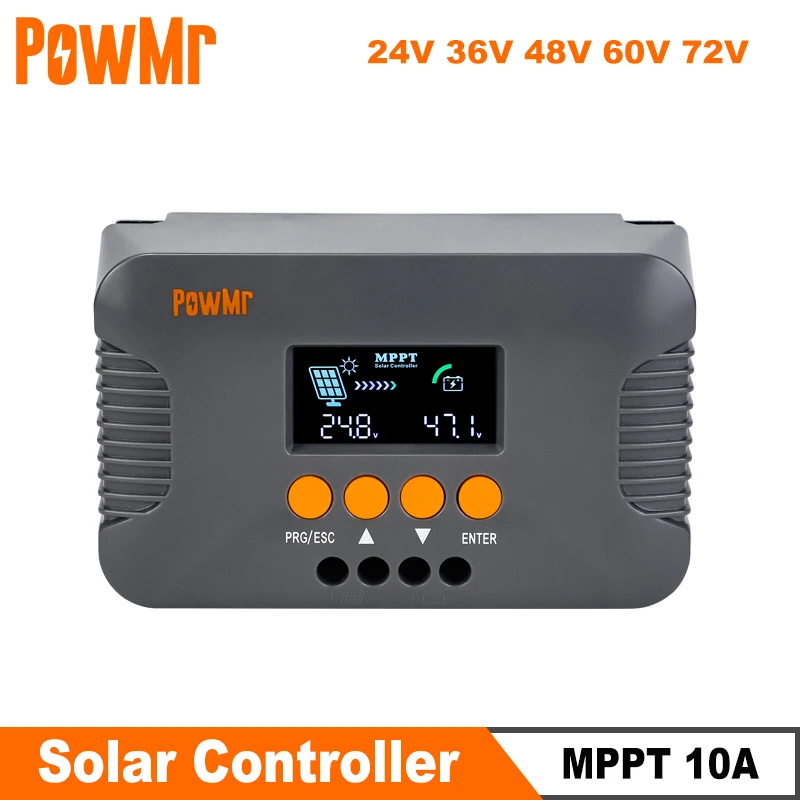 PowMr-controlador-de-carga-Solar-MPPT-10A-24V-36V-48V-60V-72V-regulador ...