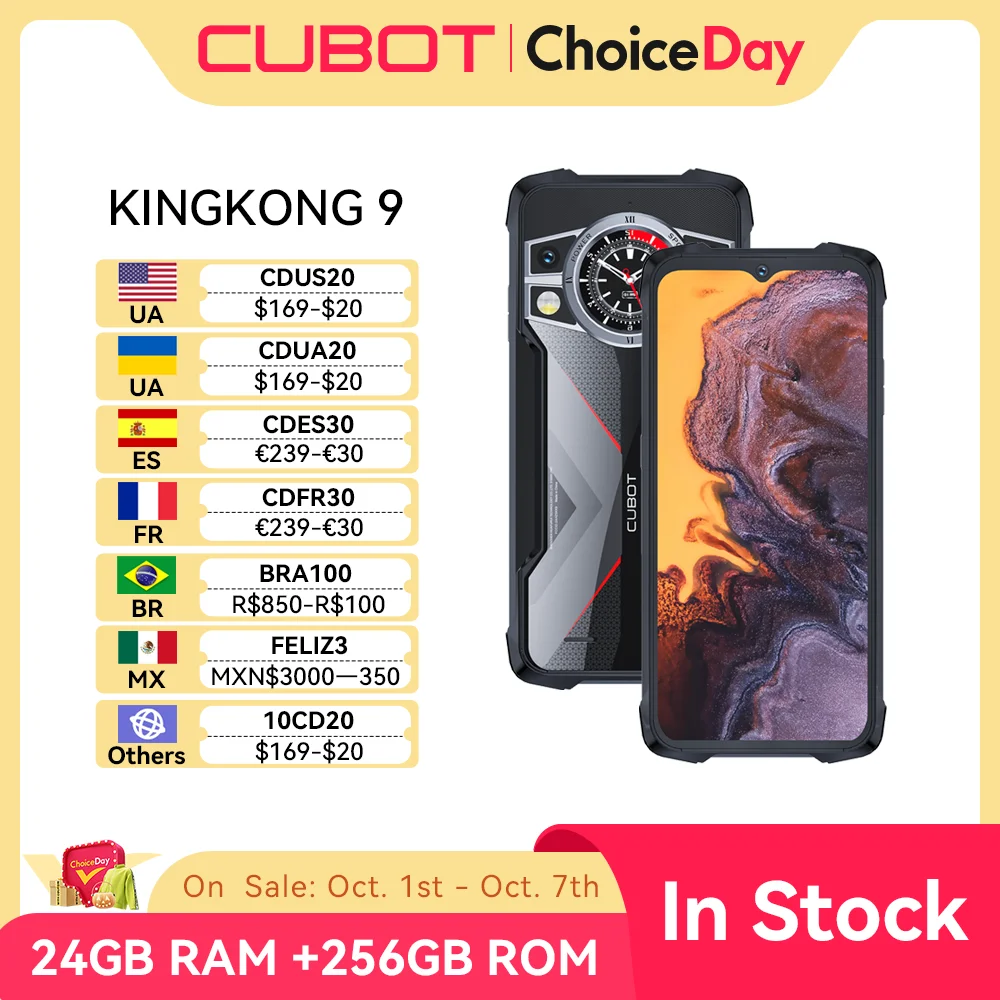 Cubot-KingKong-9-Helio-G99-120Hz-6-583-Inch-Screen-Rugged-Smartphone ...