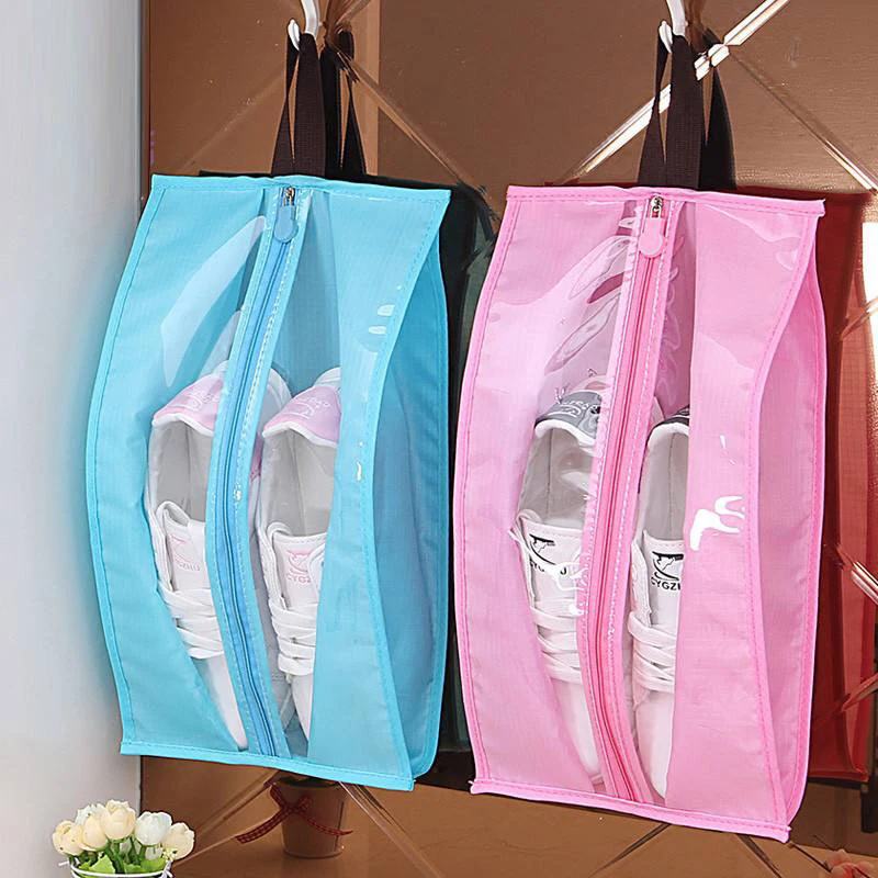 Dustproof-Waterproof-Shoes-Storage-Bag-Portable-Transparent-Shoes ...