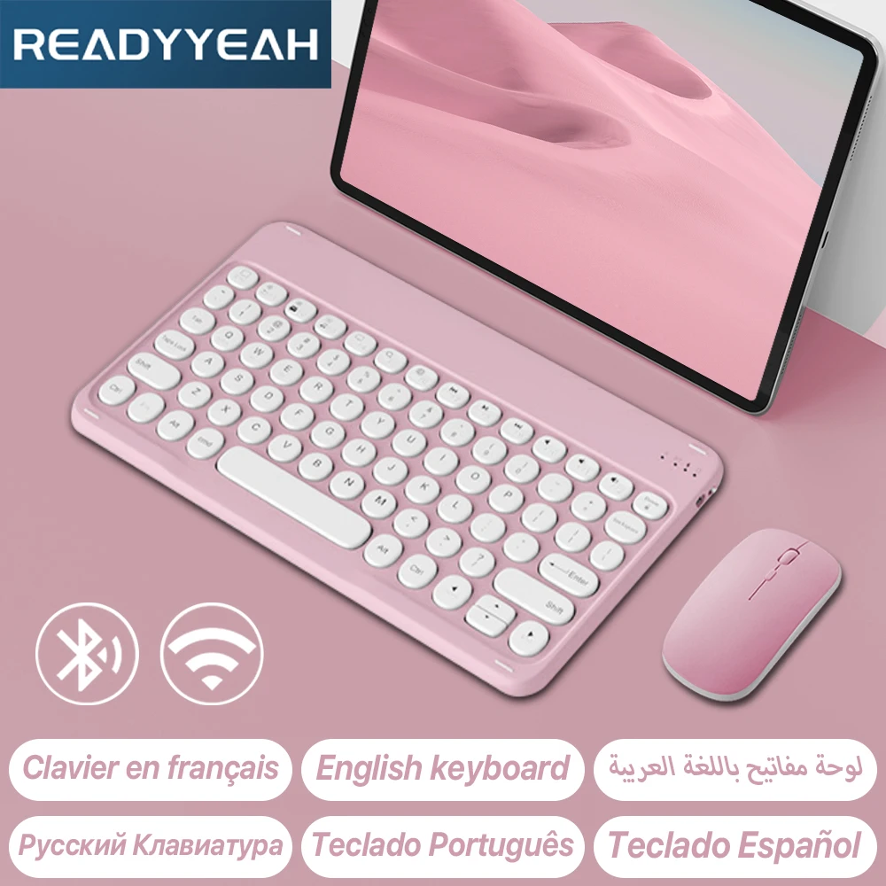 Wireless-Keyboard-And-Mouse-For-Apple-Samsung-Bluetooth-Keyboard-for ...