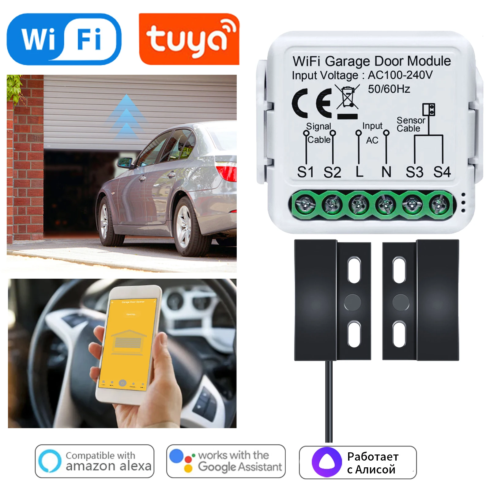 Tuya-Smart-WiFi-Garage-Door-Opener-Controller-Module-APP-Voice-Remote ...