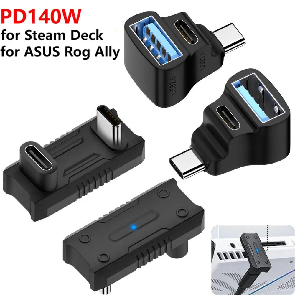 140W-USB-C-Adapter-for-Steam-Deck-2-in-1-Extension-Connector-Right ...