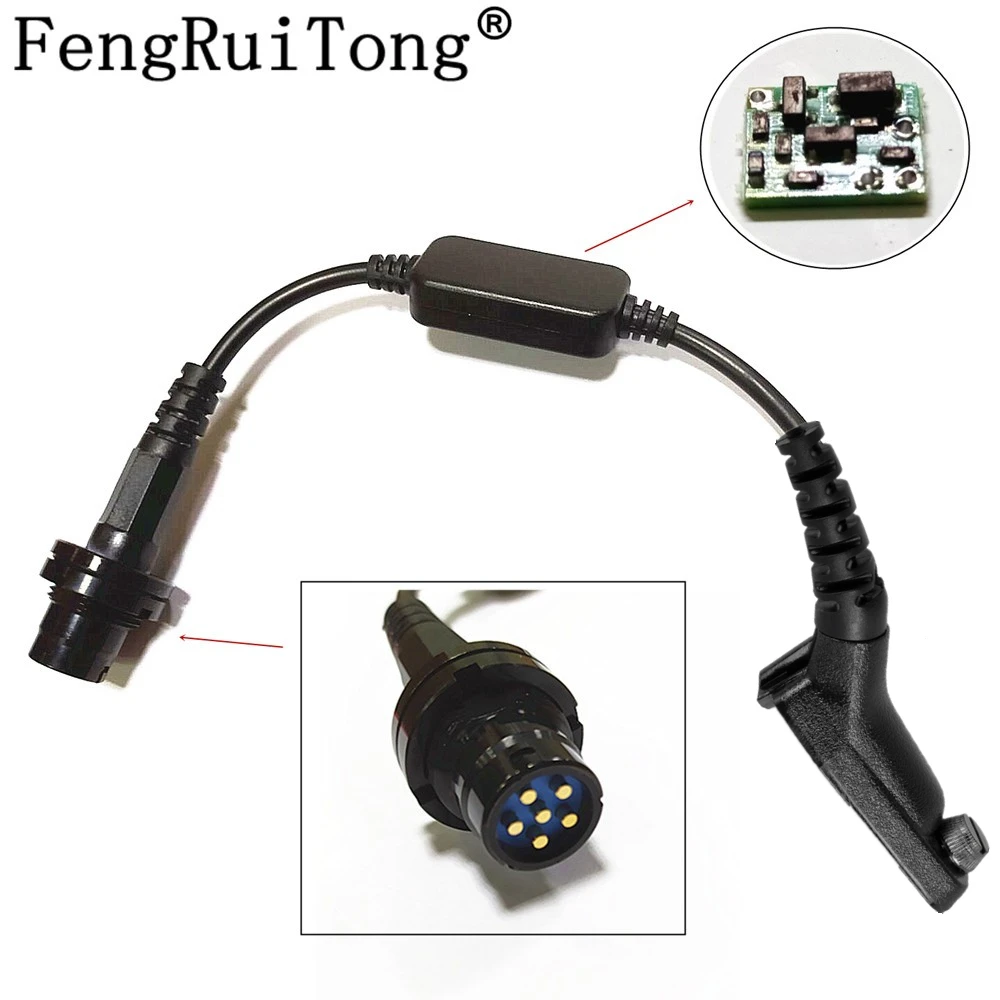 For-PRC152-PRC-148-Harris-radio-6-pin-to-for-Motorola-DP-Xir-APX-adapte ...