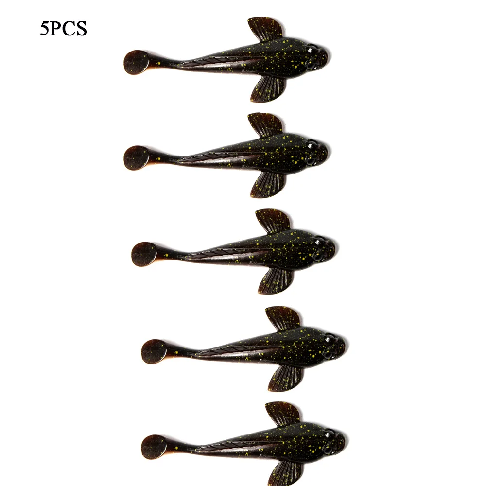 1pc-2pcs-5pcs-Goby-Soft-Bait-Swimbaits-17g-12cm-Black-Minnow-Fishing ...