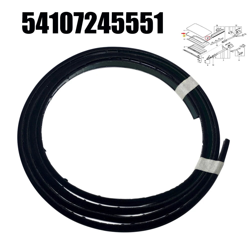 Sunroof-Sliding-Sealing-Gasket-Black-Rubber-Sunroof-Sealing-Strip-Parts ...