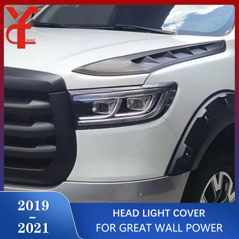 ABS-Head-Light-Cover-For-GWM-Great-Wall-Pao-Great-Wall-Poer-Power-2019 ...