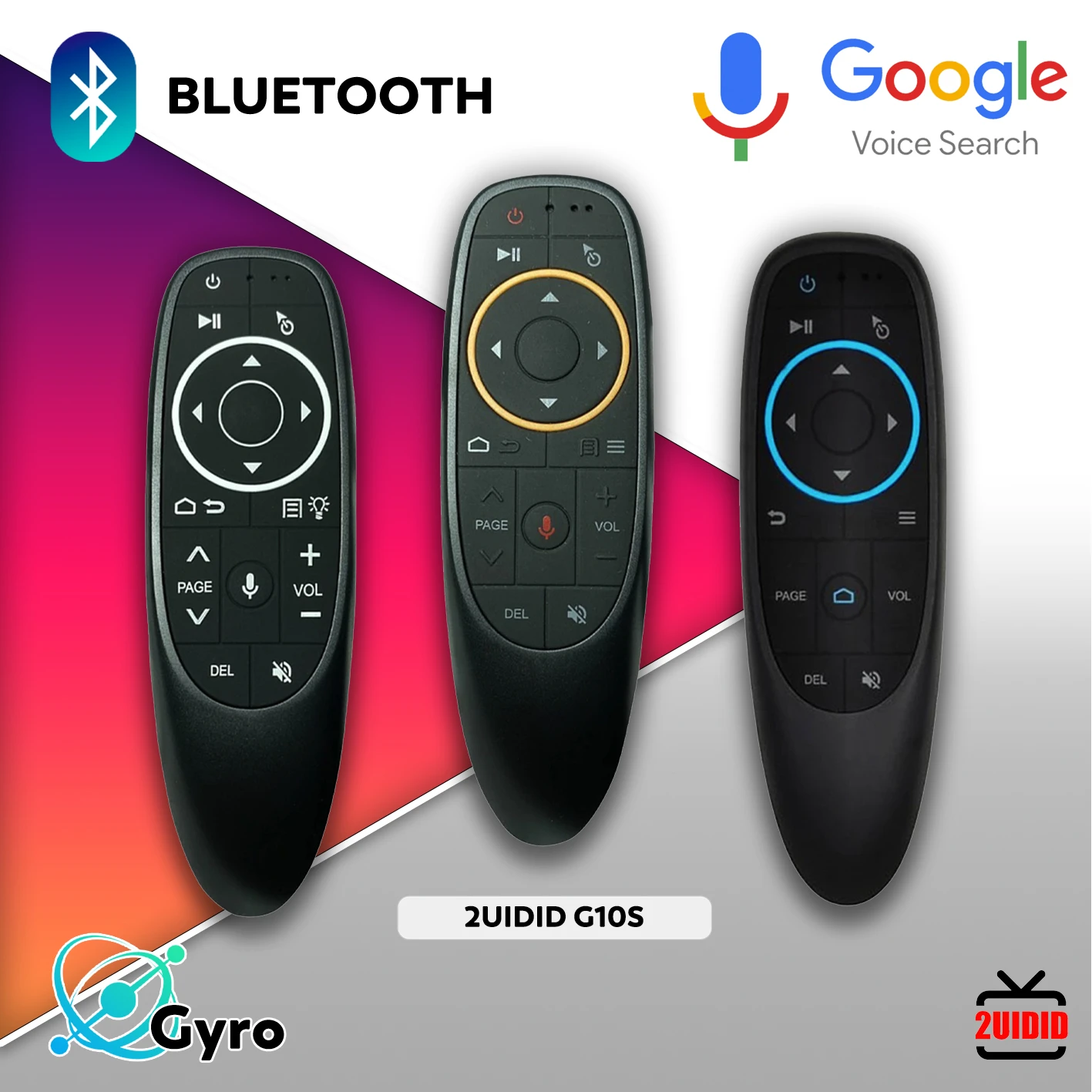 Bluetooth 5.0 Air Mouse Wireless Gyro G10s | G10 Smart Voice Remote ...