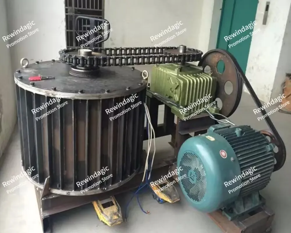 Low RPM Speed 10kw 20kw 30kw 500RPM 48V 96V 110V Gearless Permanent ...