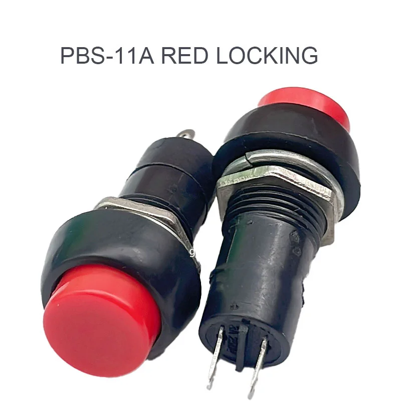 1pcs-PBS-11A-PBS-11B-Push-Self-locking-momentary-Button-Switch-Green ...