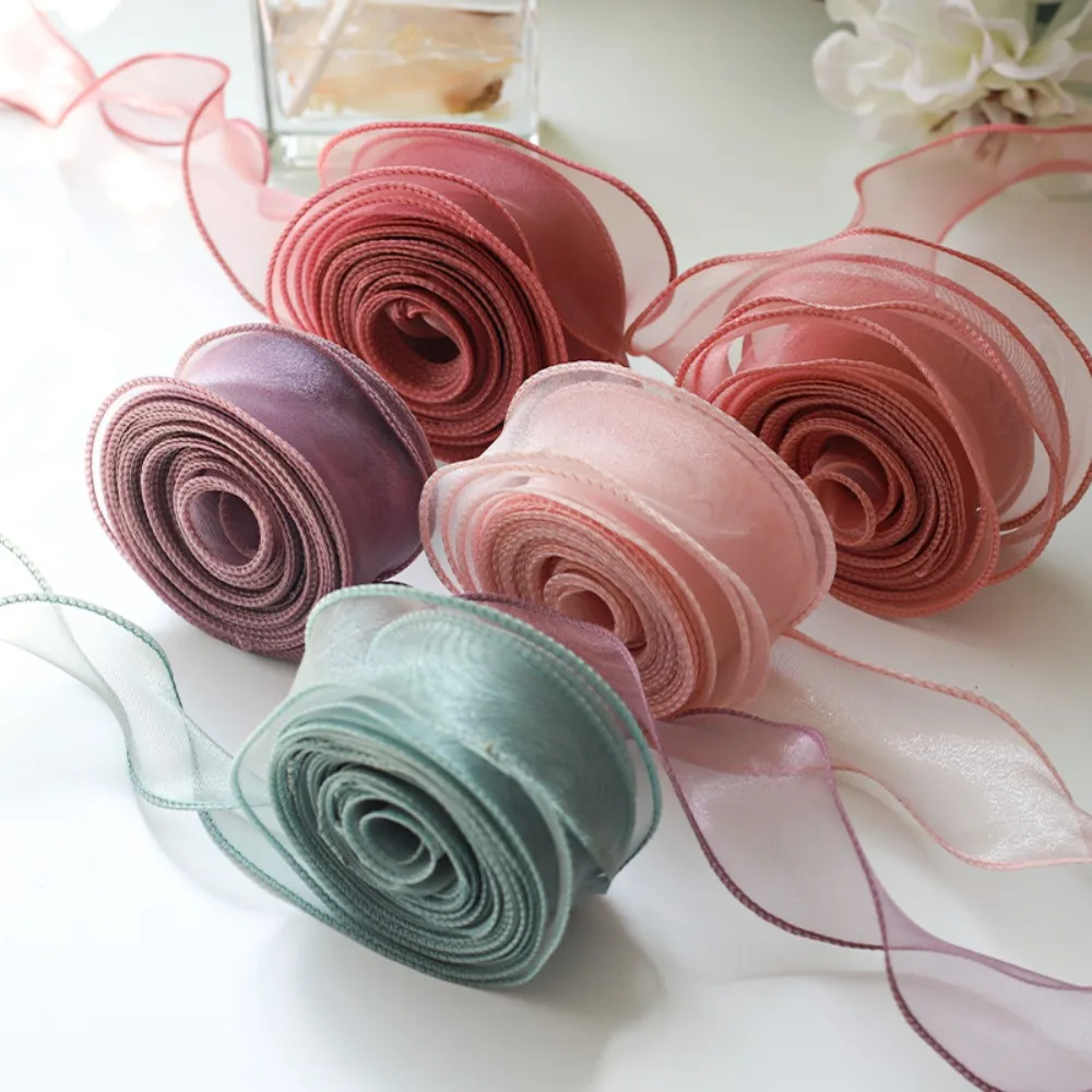 40mm-10-yards-Roll-of-Satin-Ribbon-Mesh-Fabric-Flower-Bouquet-Wrapping ...