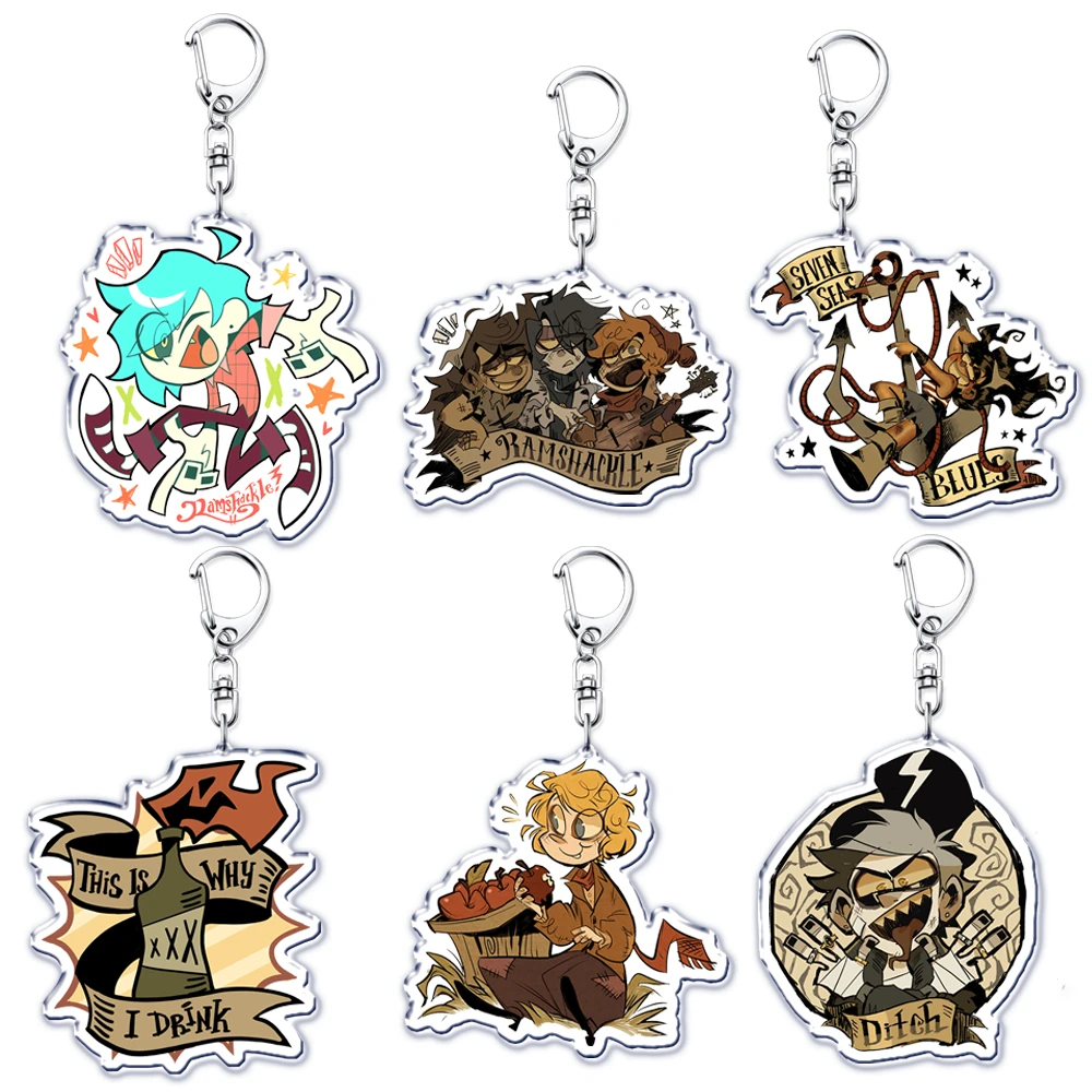 Folk-Punk-Ramshackle-Glory-Keychains-Ring-for-Accessories-Bag-Pat-The ...