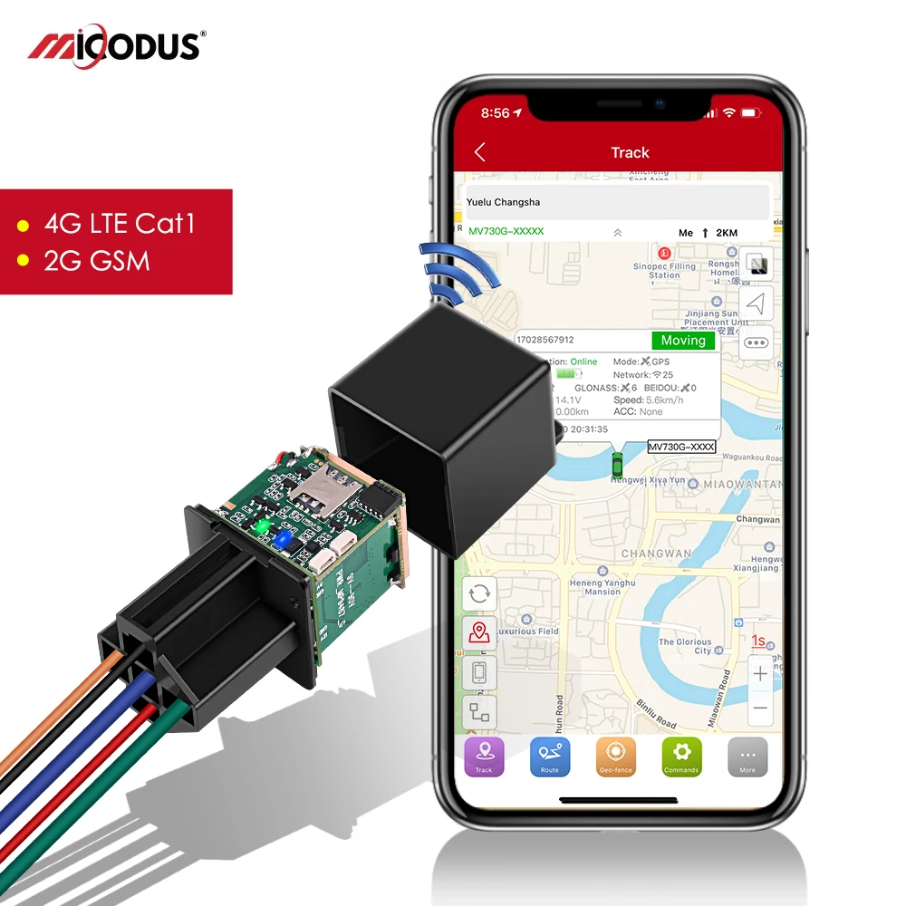 Micodus 4G Gps Tracker Auto Tracking Device MV730G Relais Gps ...