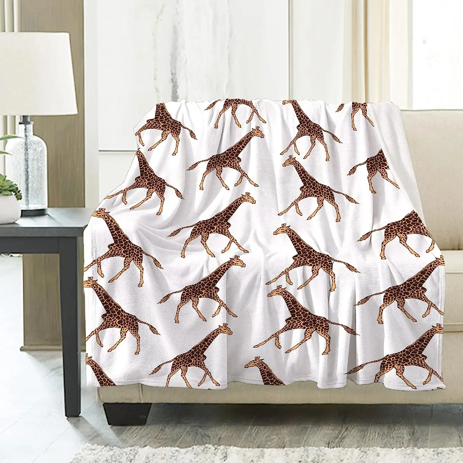 Giraffes-Throw-Blanket-Christmas-Blanket-Ultral-Soft-Fleece-Flannel-All ...
