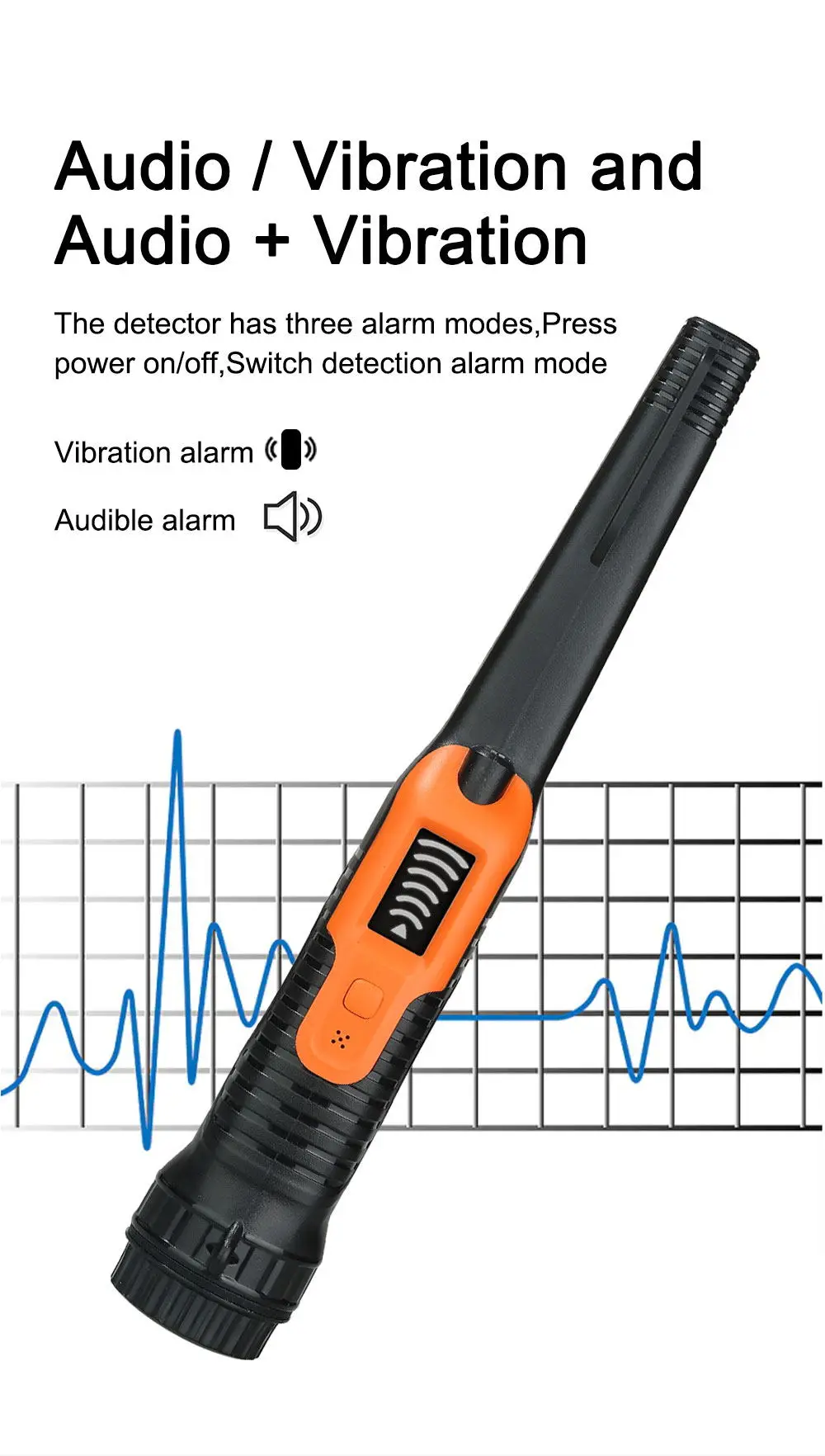 Handheld-Fully-Waterproof-Pinpoint-Metal-Detector-Pinpointer-High ...