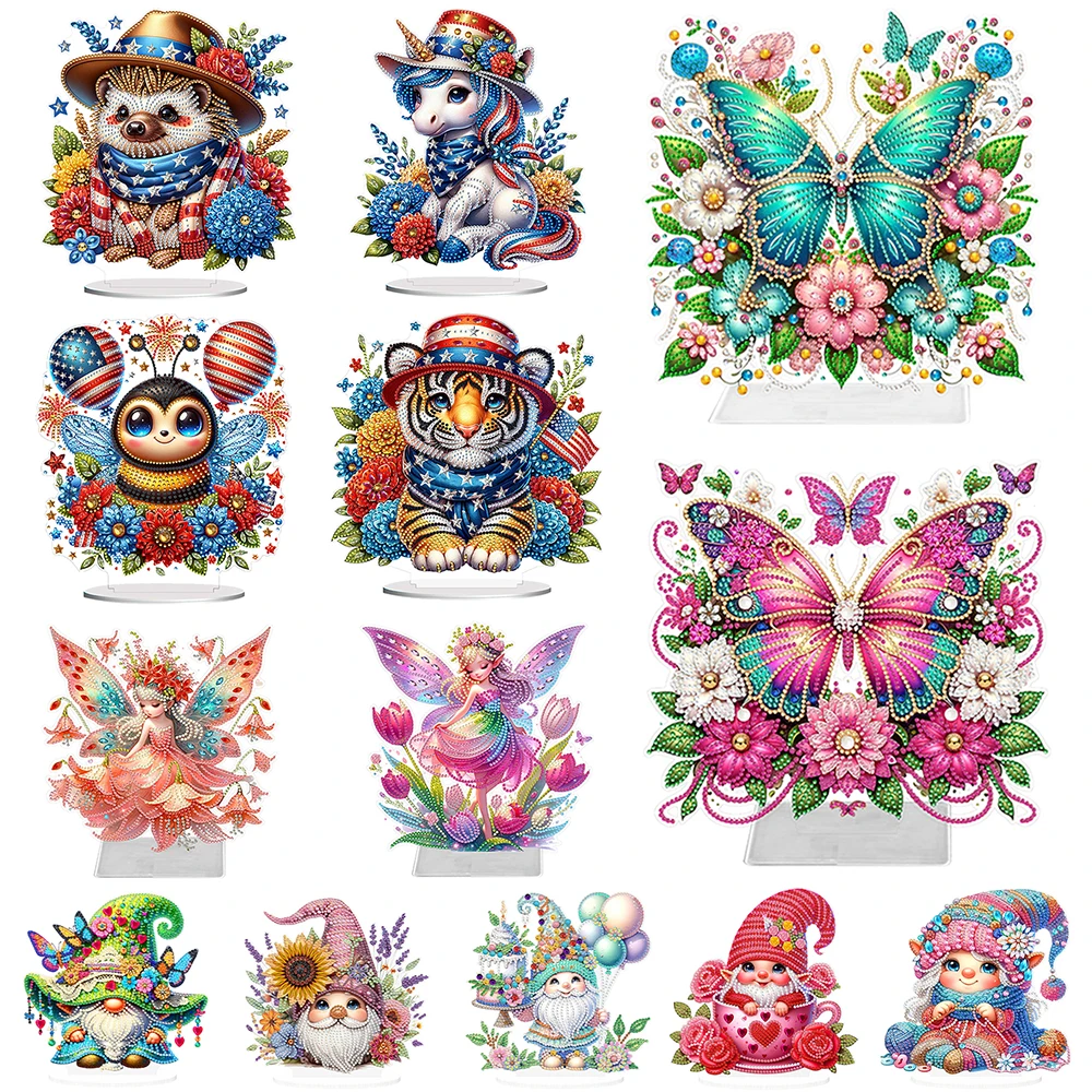 Round Special Shape Diamond Painting Tabletop Ornaments Kit Gorgeous ...