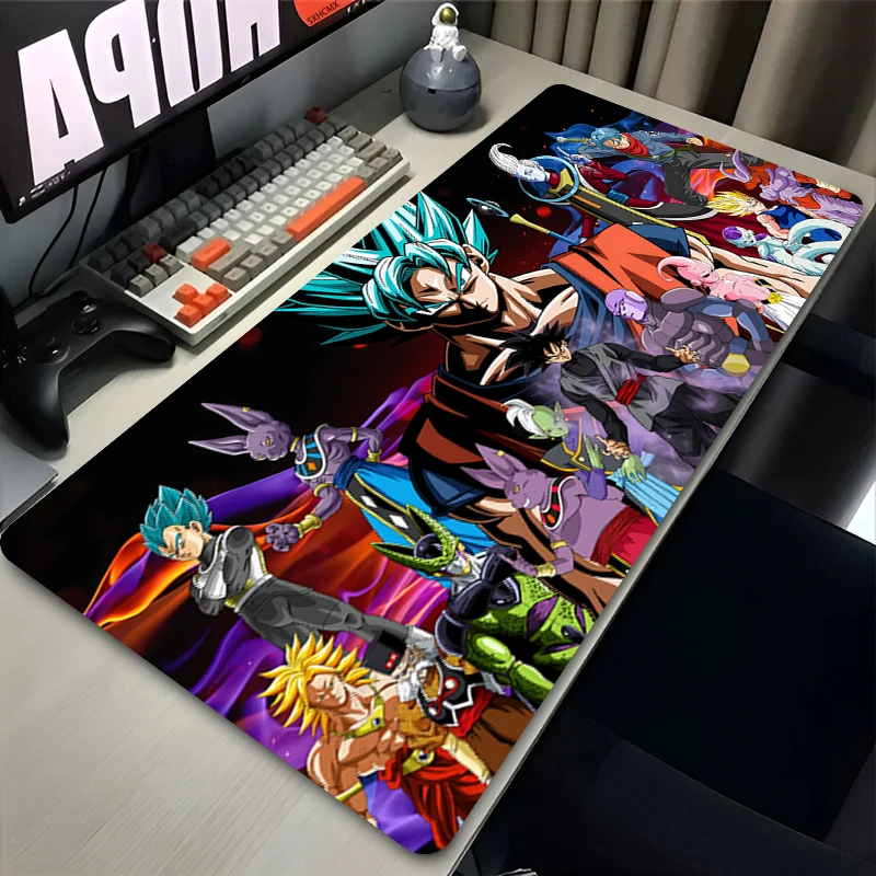 Mouse Pad Preto Goku DBZ Profissional para Jogos, Tapete de Borracha ...