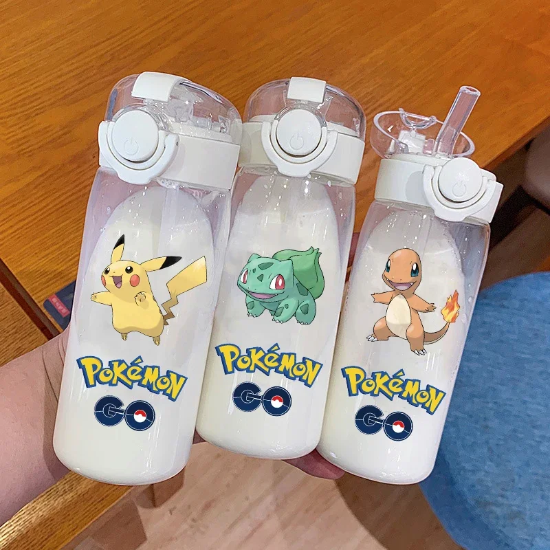 Pok-mon-Soft-Straw-Water-Cup-Pikachu-Mewtwo-Conveniente-Silicone-Drink ...