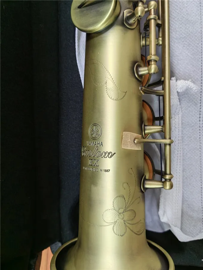 Popular-Saxophone-Soprano-875EX-Bb-Retro-sax-Antique-copper-Musical ...