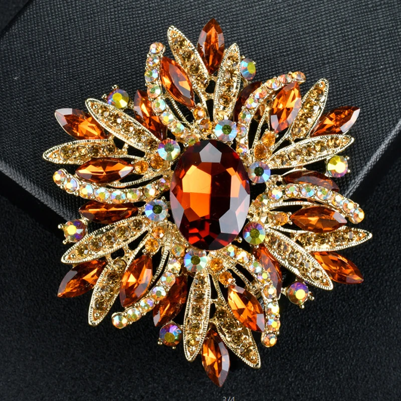 Broche-Cristal-Colorido-para-Homens-e-Mulheres-Broches-de-Strass-e-P ...