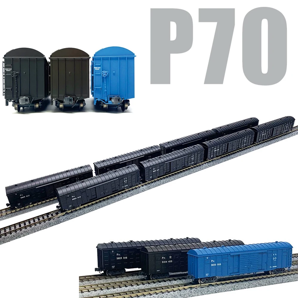 Train Model N Scale 1/160 P70 Boxcar Freight Carriage Train Model Toy