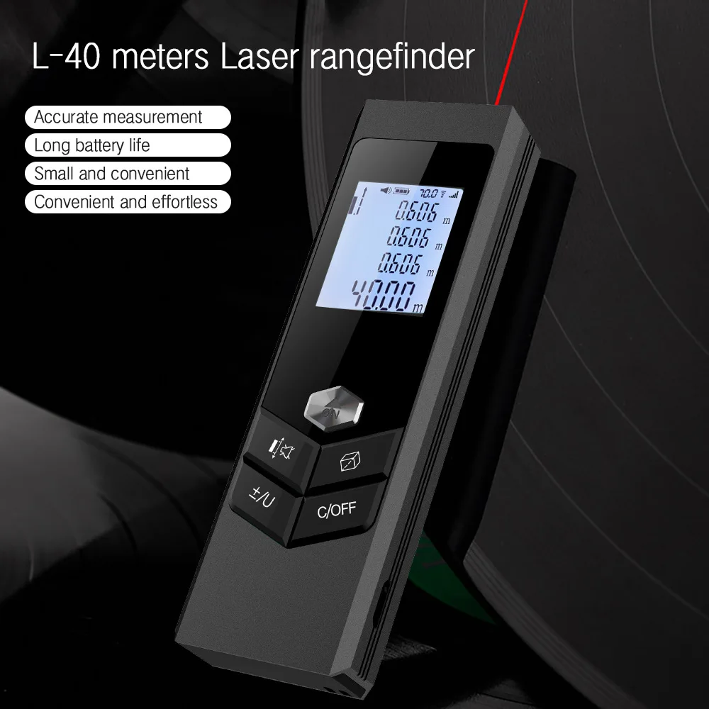 Mini-Usb-Charging-40M-Hand-Held-Laser-Rangefinder-High-Precision ...
