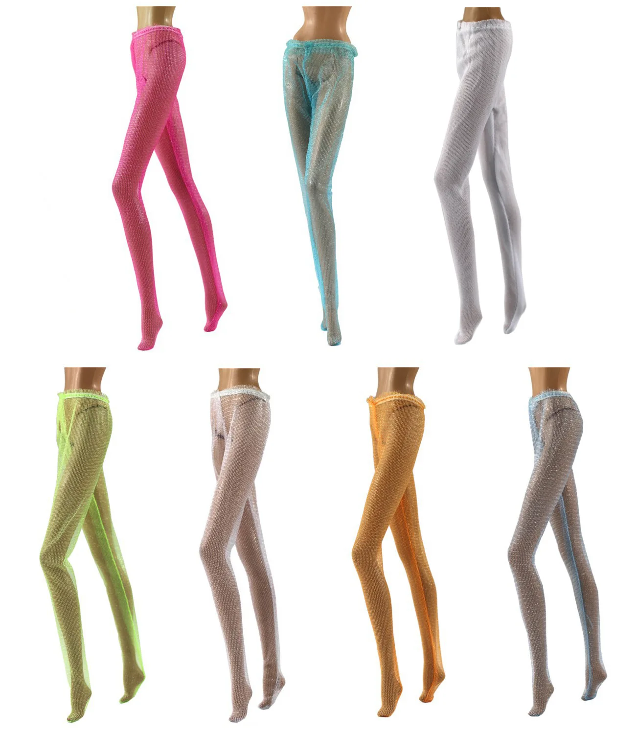 Different-Style-7-Pairs-Tights-Doll-Clothes-1-6-Scale-for-11-5-inch ...