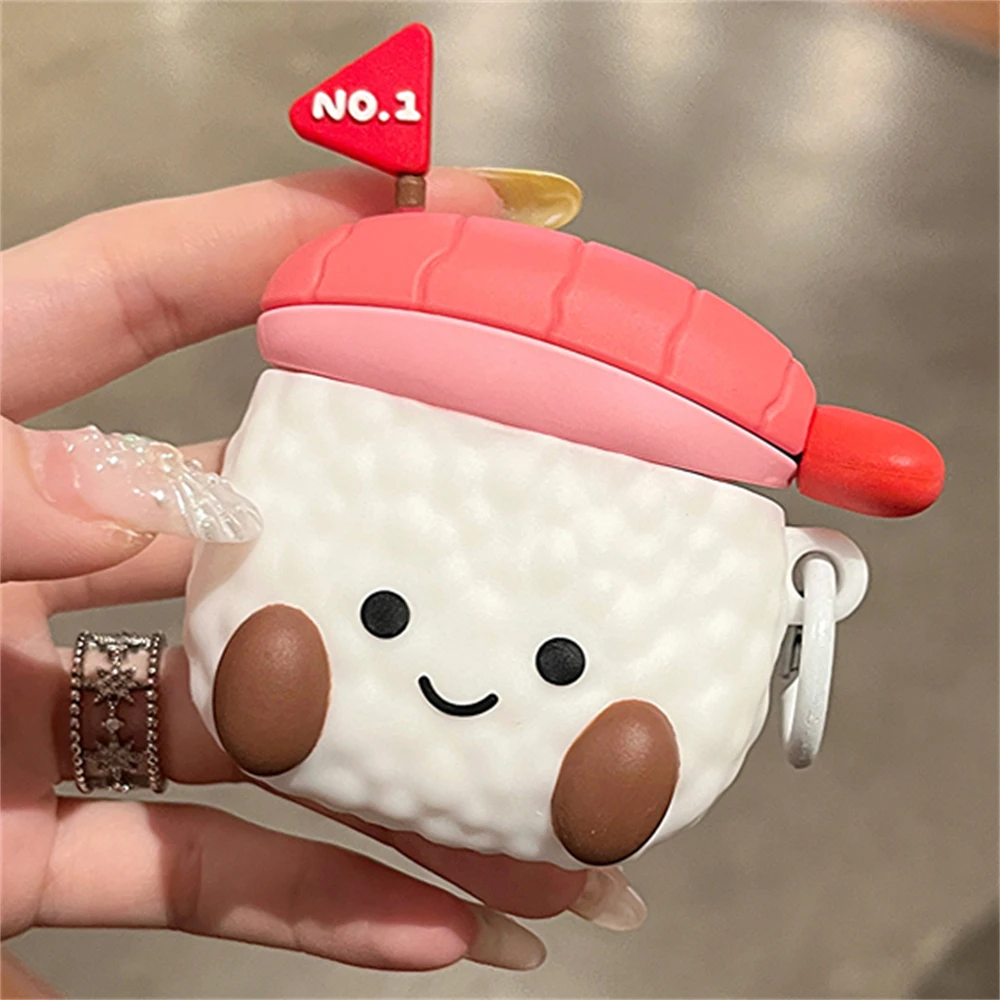 Kawaii-Cute-3D-Sushi-Rice-Balls-Soft-Silicone-Protective-Shell-Soft ...