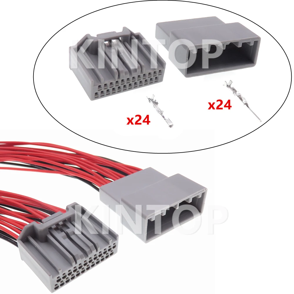 1-Set-24-Pins-Car-Low-Power-Small-Current-Socket-With-Wires-MX34024PF1 ...