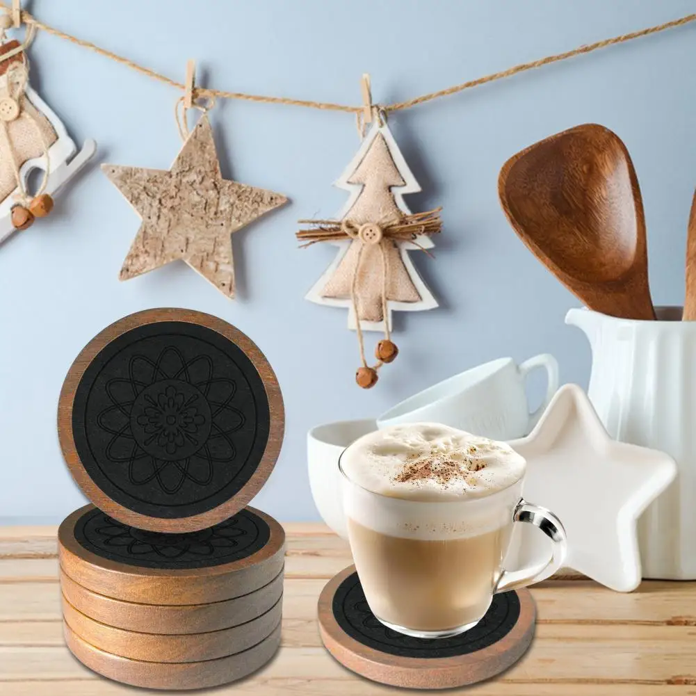 Reusable-Farmhouse-Coasters-Wooden-Coasters-for-Drinks-Absorbent-Non ...