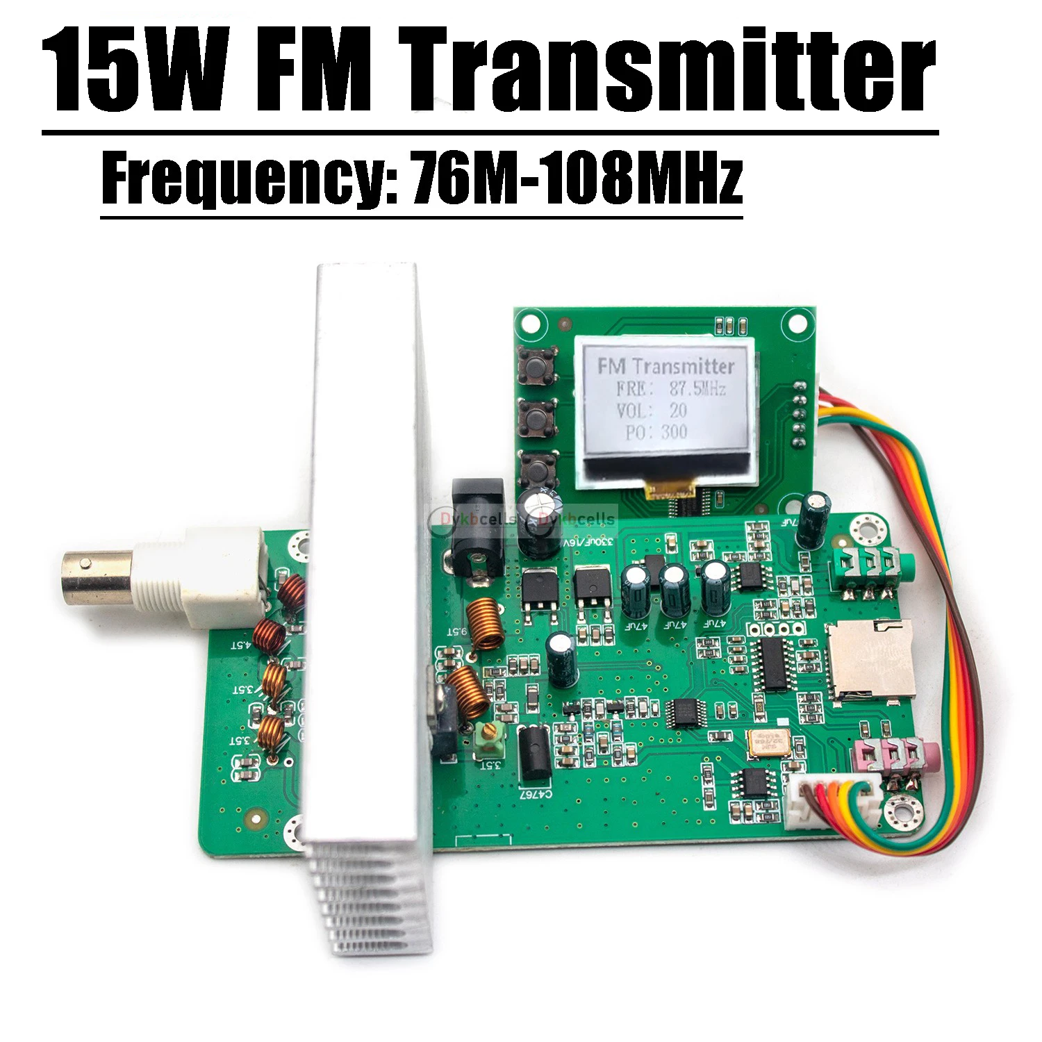 15W-FM-Transmitter-PLL-Stereo-audio-FM-broadcast-76m-108MHz-frequency ...