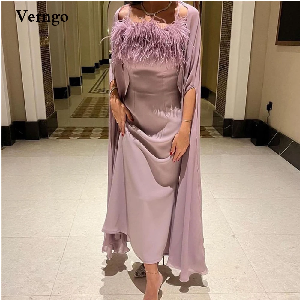 Verngo Elegant Arabic Women Formal Evening Dresses Long Sleeves Jacket ...