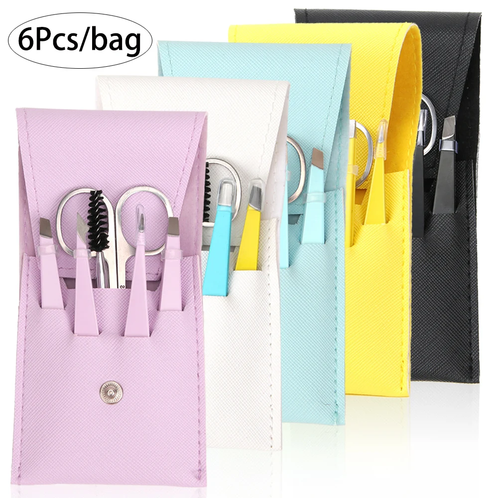 4-6Pcs-Eyebrow-Hair-Removal-Tweezers-Stainless-Steel-Eyelash-Clip ...