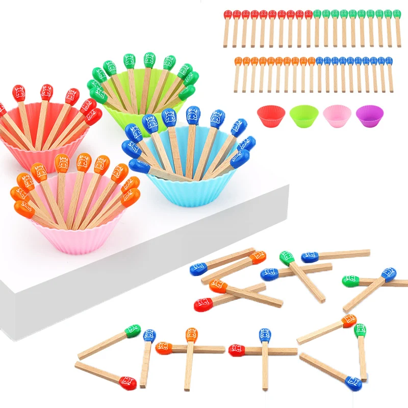 Montessori-Logic-Thinking-Puzzle-Toys-Color-Sorting-Math-Learning-Game ...